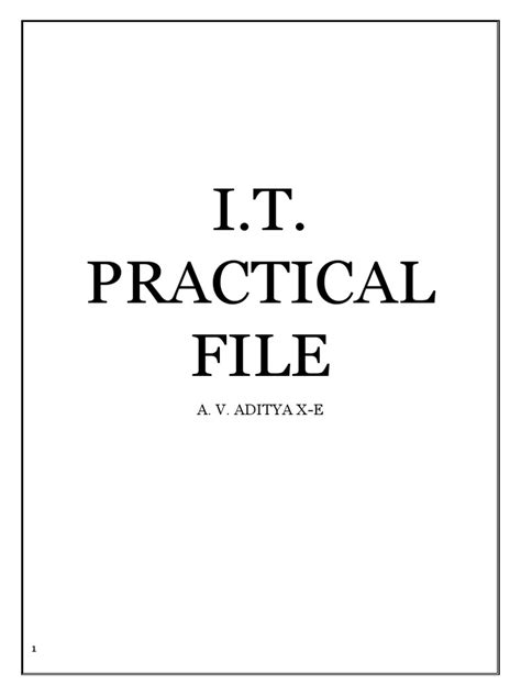 it practical pdf databases spreadsheet