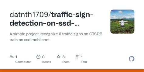 Github Datnth1709 Traffic Sign Detection On Ssd Mobilenet A Simple Project Recognize 6