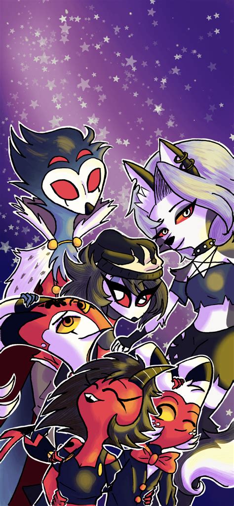 I Drew My Own Wallpaper Of The Hb Characters [oc] R Helluvaboss