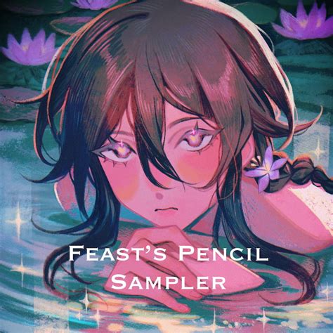 Feast的procreate铅笔套装全套 Procreate笔刷库 入门绘画教程，全明星笔刷下载