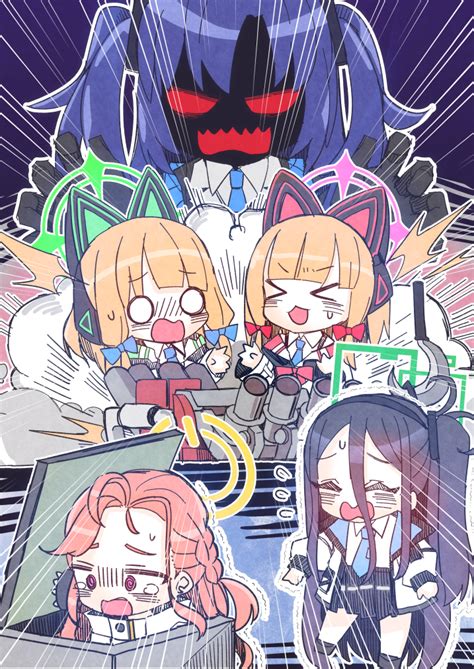 Yuuka Aris Momoi Midori And Yuzu Blue Archive Drawn By Zassou