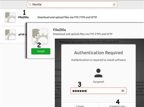 how to install filezilla ftp client on ubuntu