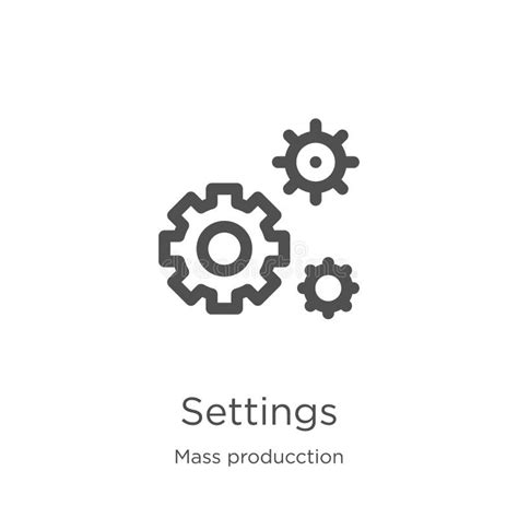 Settings Icon Vector From Tab Bar And Settings Collection Thin Line Settings Outline Icon