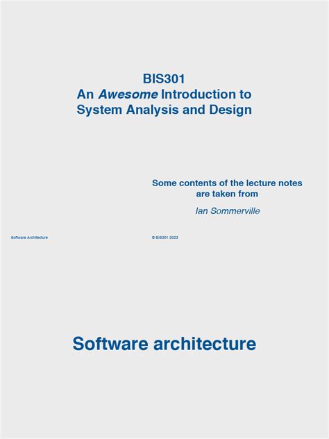 4 Software Architecture Pdf Client Server Model Databases