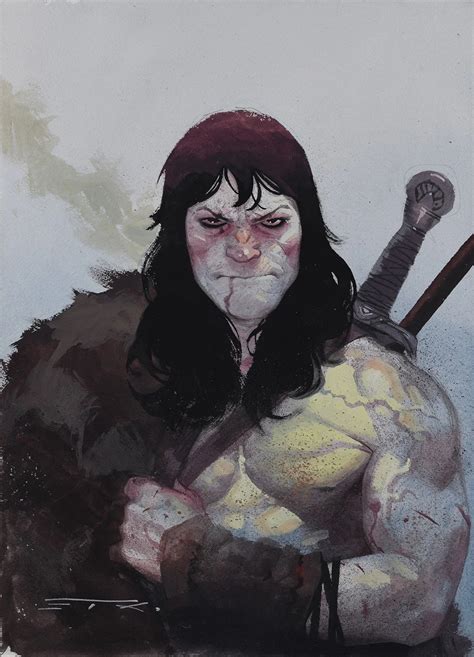 Esad Ribic Conan Painting —