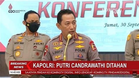 BREAKING NEWS Putri Candrawathi Ditahan Usai Jalani Wajib Lapor Dan