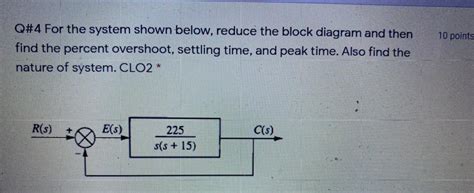 Solved Points Q For The System Shown Below Reduce The Chegg Com