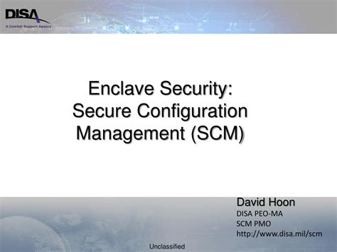 Ppt Enclave Security Secure Configuration Management Scm