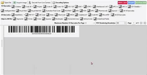bytescout barcode reader is a desktop app to read qr code and other