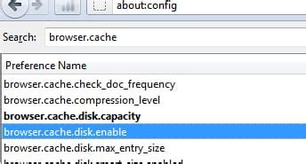 Tutorial How To Move Your Mozilla Firefox Cache Memory The Tech Journal