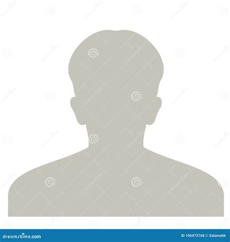 Icono Anónimo De La Cara Del Perfil Persona Gris De La Silueta Avatar