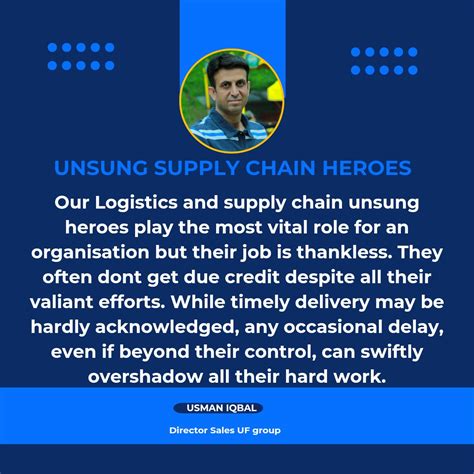 Unsungheroes Supplychainmanagement Scm Logisticsmanagement