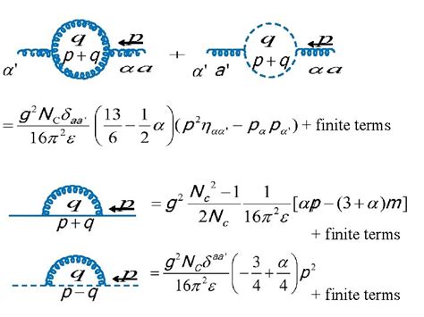 Fermion Lagrangian Feynman Rules Gluon Propagator Fp Ghost