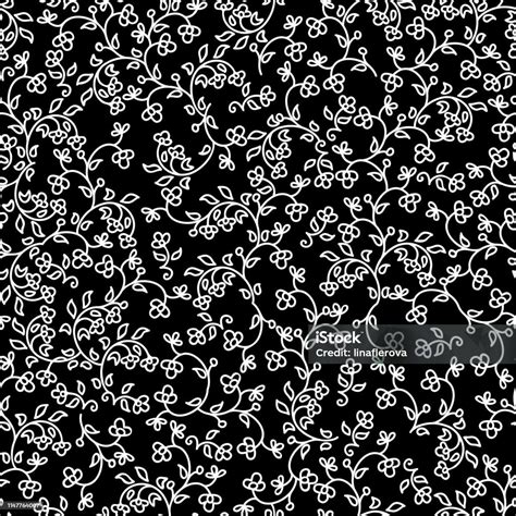 Black And White Floral Design Patterns
