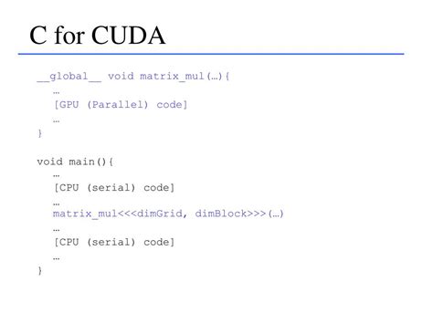 PPT Introduction To CUDA PowerPoint Presentation Free Download ID