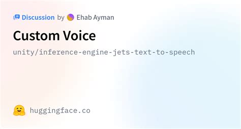 unity inference engine jets text to speech · custom voice