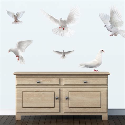 Doves Wall Decals Wall Decals Sticker Wall Art Vinyl Wall Decals