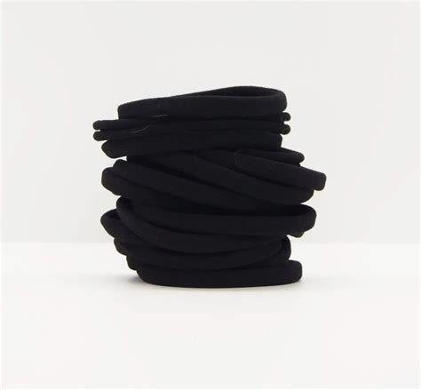 Kitsch Eco Friendly Nylon Elastics 20pc Set Black Sincerely Yours