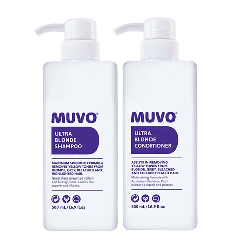 Muvo Ultra Blonde Shampoo And Conditioner 500ml Everything Keratin