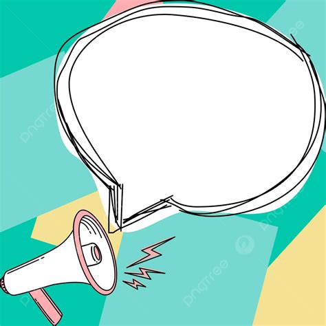 Important Information Presented With Megaphone And Speech Bubble Vector