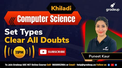 Ugc Net 2021 Set Types Clear All Doubts Computer Science Puneet