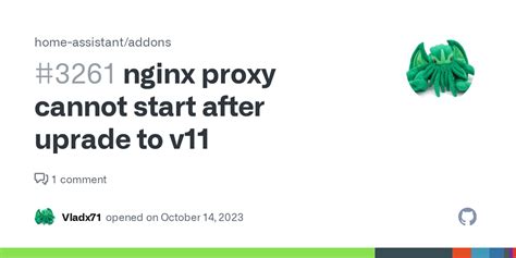 Nginx Proxy Cannot Start After Uprade To V11 · Issue 3261 · Home