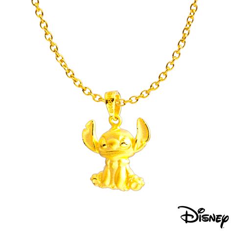 Disney迪士尼系列金飾 黃金墜子 乖巧史迪奇款 送項鍊 其他黃金品牌 Yahoo奇摩購物中心
