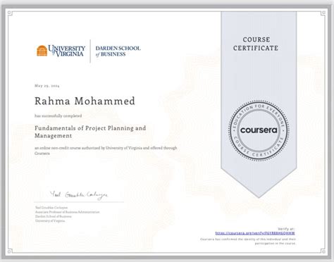 Rahma Mohd On Linkedin Projectmanagement Certification