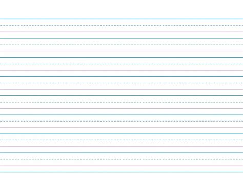Red And Blue Lined Handwriting Paper Printable