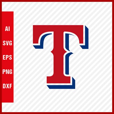 Texas Rangers Logo Mlb Svg Cut Files Baseball Clipart Creativedesignmaker