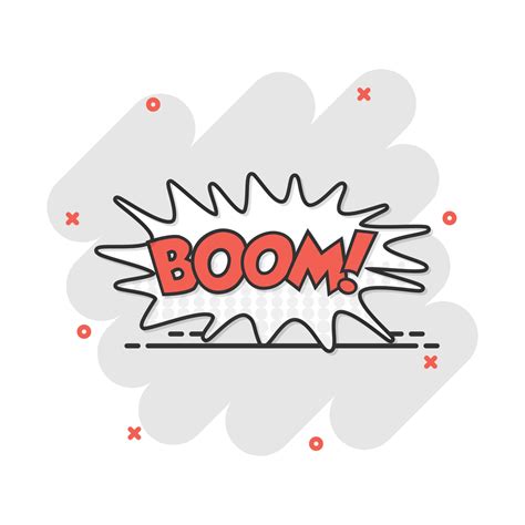 Vektor Cartoon Boom Comic Soundeffekt Symbol Im Comic Stil Schallblase