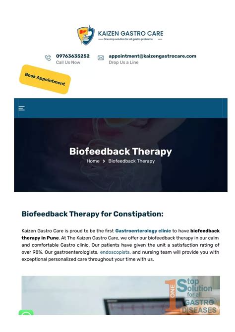 Ppt Biofeedback Therapy For Constipation In Pune Kaizen Gastro Care