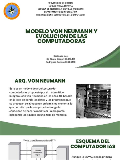 Modelo Von Neumann Y Evolucion De Las Computadoras2 0 Pdf