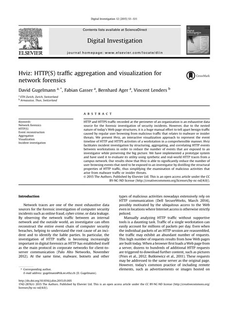 Pdf Hviz S Traffic Aggregation And Visualization For Network