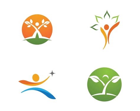 인간의 문자 로고 기호 프리미엄 벡터