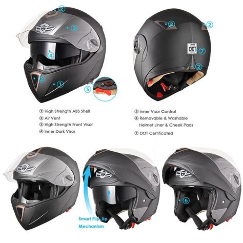 Ahr Helmet Run M Modular Helmet Dot Full Face Flip Up Black Helmet Flip Up Helmet Tactical