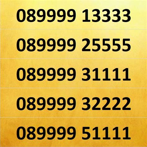 Jual Nomor Cantik Kartu Tri Three 11 Digit Kuartet A 089999 0899