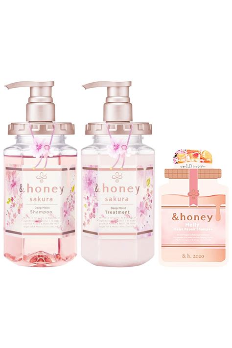 Andhoney Sakura Deep Moist Limited Pair Set Shampoo Treatment 4step