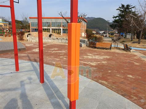 안전쿠션and놀이시설 전문브랜드~아가맘 대곡초등학교 사각기둥보호대