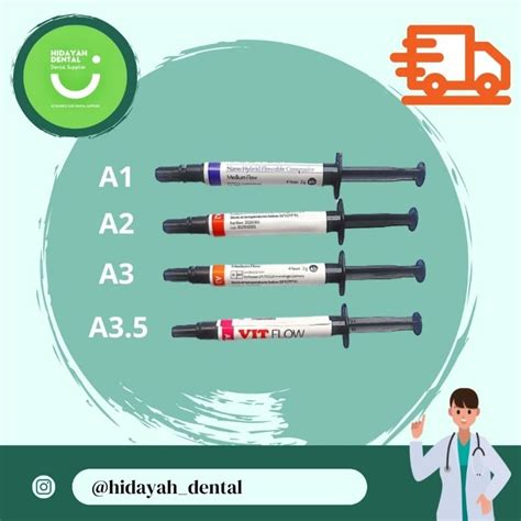 Jual Composit Flowable Vit Flownanohybrid Flowable Composite Warna A1