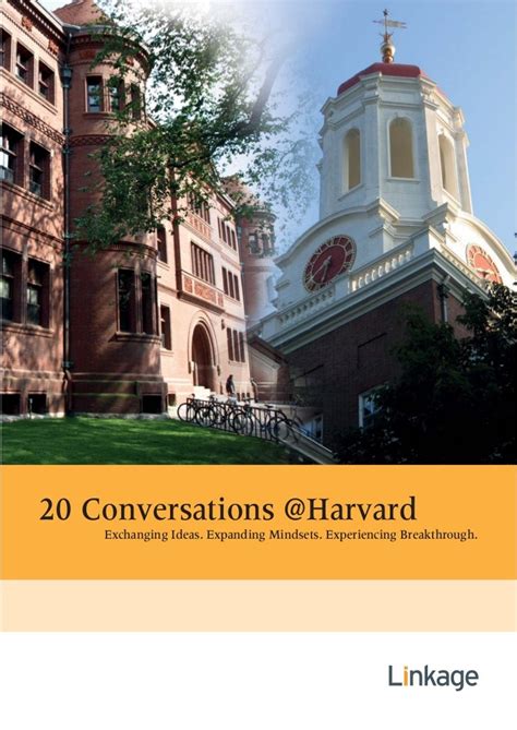 20 Conversations Harvard Brochure 2