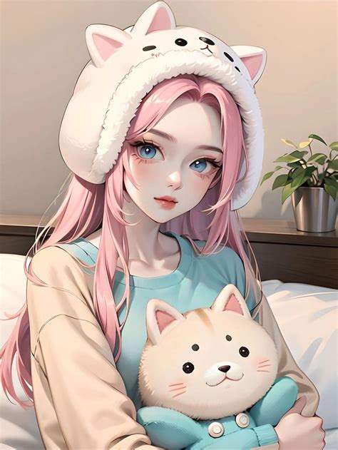 𝆬‌🎀 𝓐𝓲𝓺𝓲𝓻𝓵 𝆬 ⃞ 🧁 Wallpaper Kartun Seni Digital Ilustrasi Poster