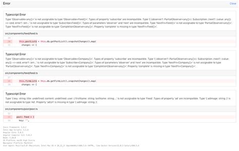 Typescript Error Type Observable Is Not Assignable To Type
