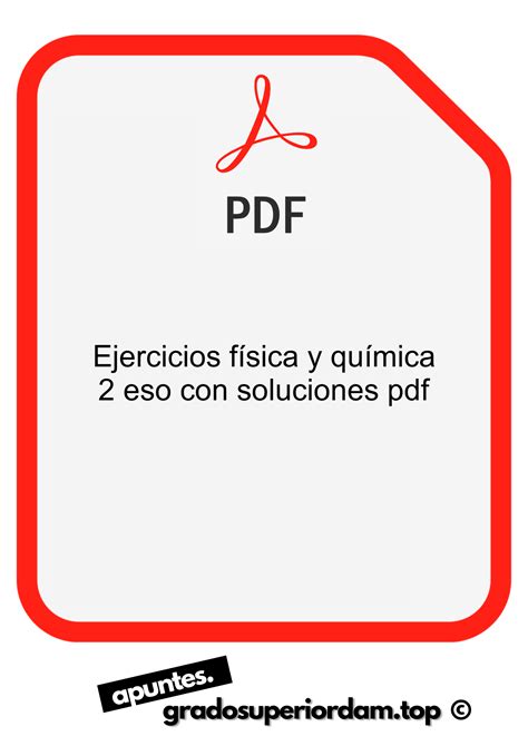 Ejercicios física y química 2 eso con soluciones pdf MundoApuntes