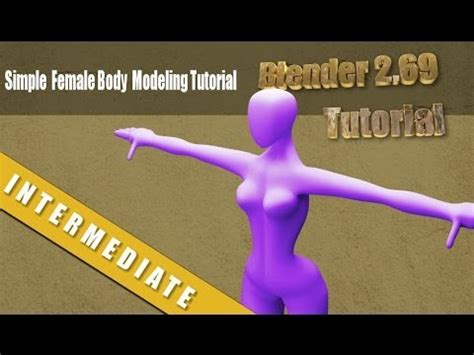Simple Base Female Human Modeling Tutorial In Blender YouTube