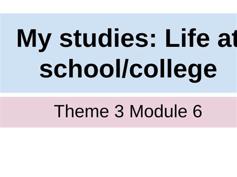 AQA French Module 2 4 6 Teaching Resources