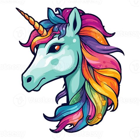 Unicorn Modern Pop Art Style Colorful Unicorn Illustration Pastel
