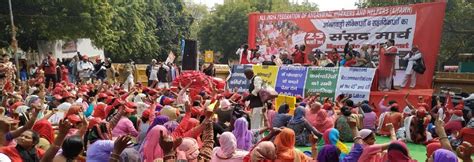 Anganwadi Workers Hit The Streets In Protest