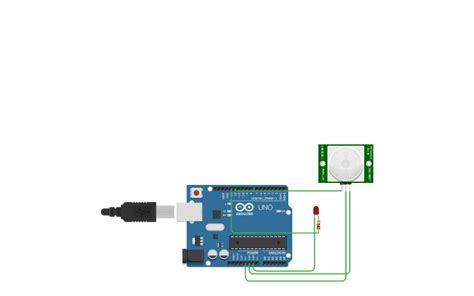 Circuit Design ИК Датчик и светодиод Tinkercad