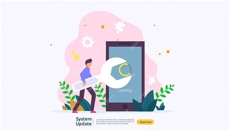 Premium Vector Operation System Update Progress Concept